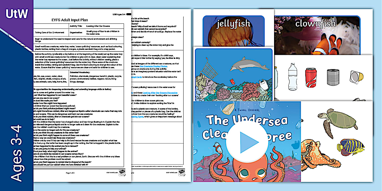 EYFS Looking After Our Oceans Plan and Resource Pack