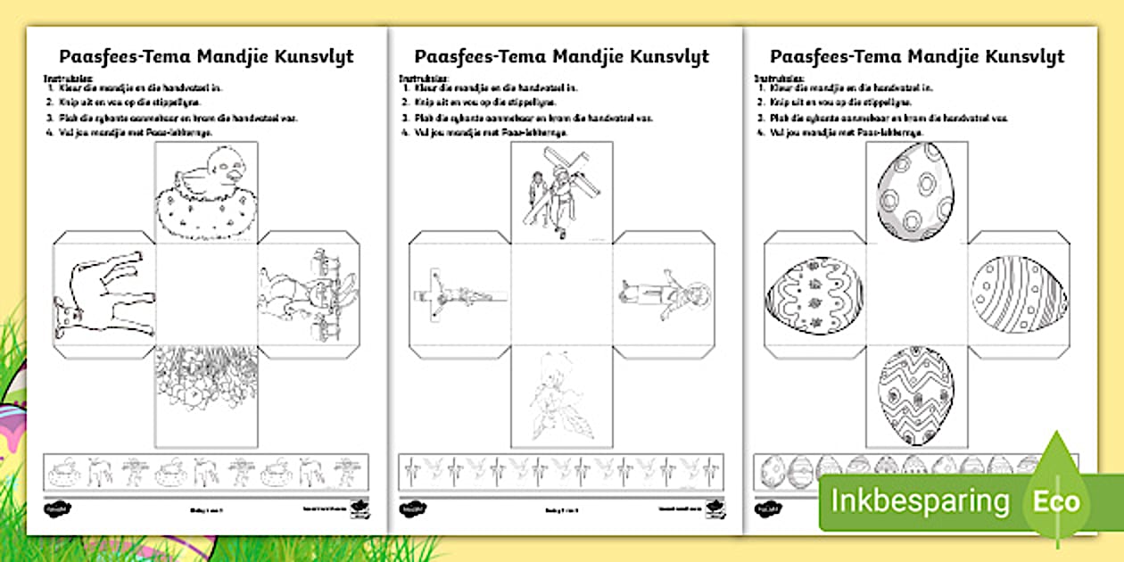 Paas-Tema Mandjie Kunsvlyt - Twinkl