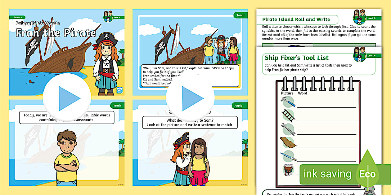 Polysyllabic Words Lesson Pack - Level 4 Week 4 Lesson 4