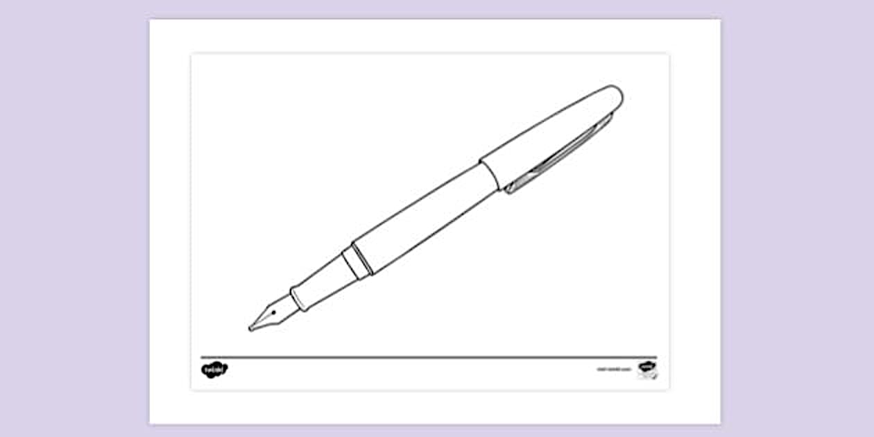 Pen Colouring Sheet - Colouring Sheets (teacher made)