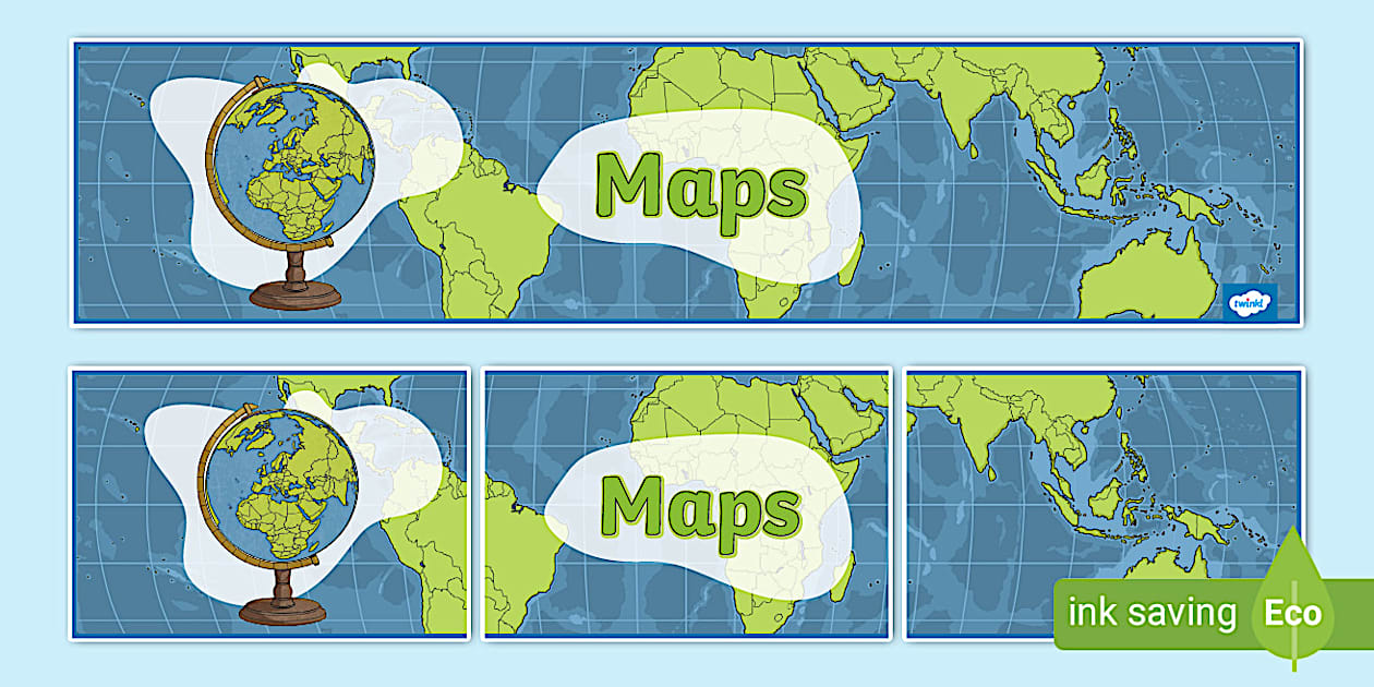 Maps Display Banner - Twinkl - KS2 (teacher made) - Twinkl