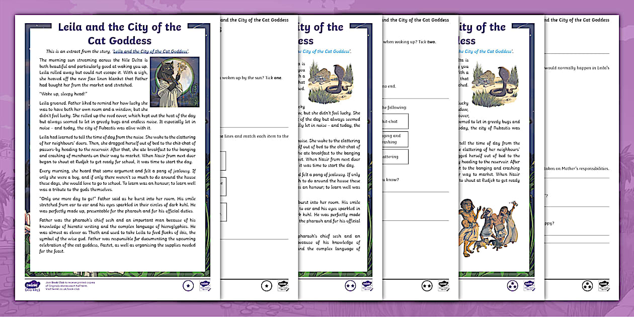 Leila and the City of the Cat Goddess Reading Comprehension