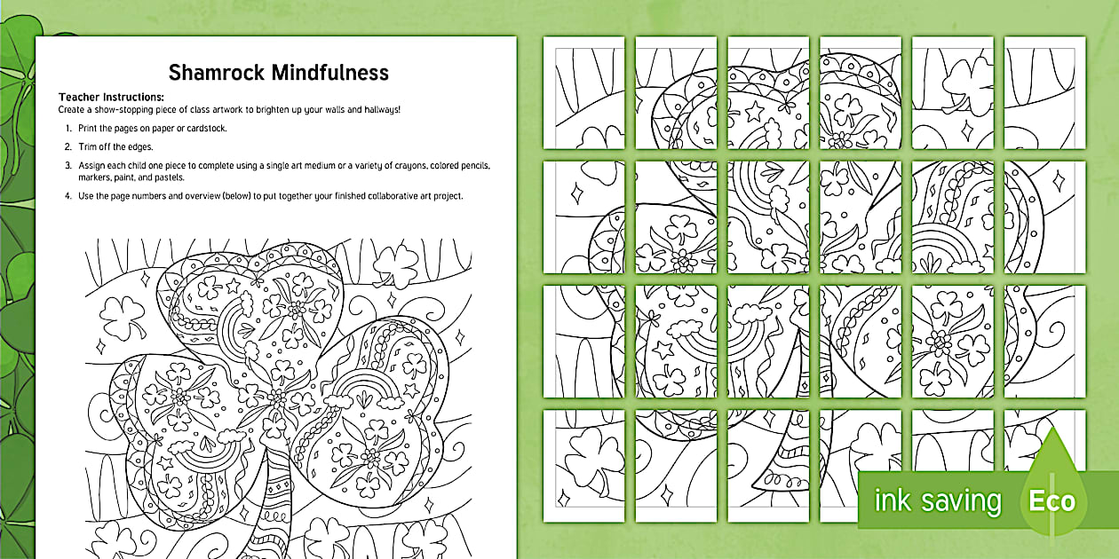 Shamrock Collaborative Art Pack | Twinkl Resources - Twinkl