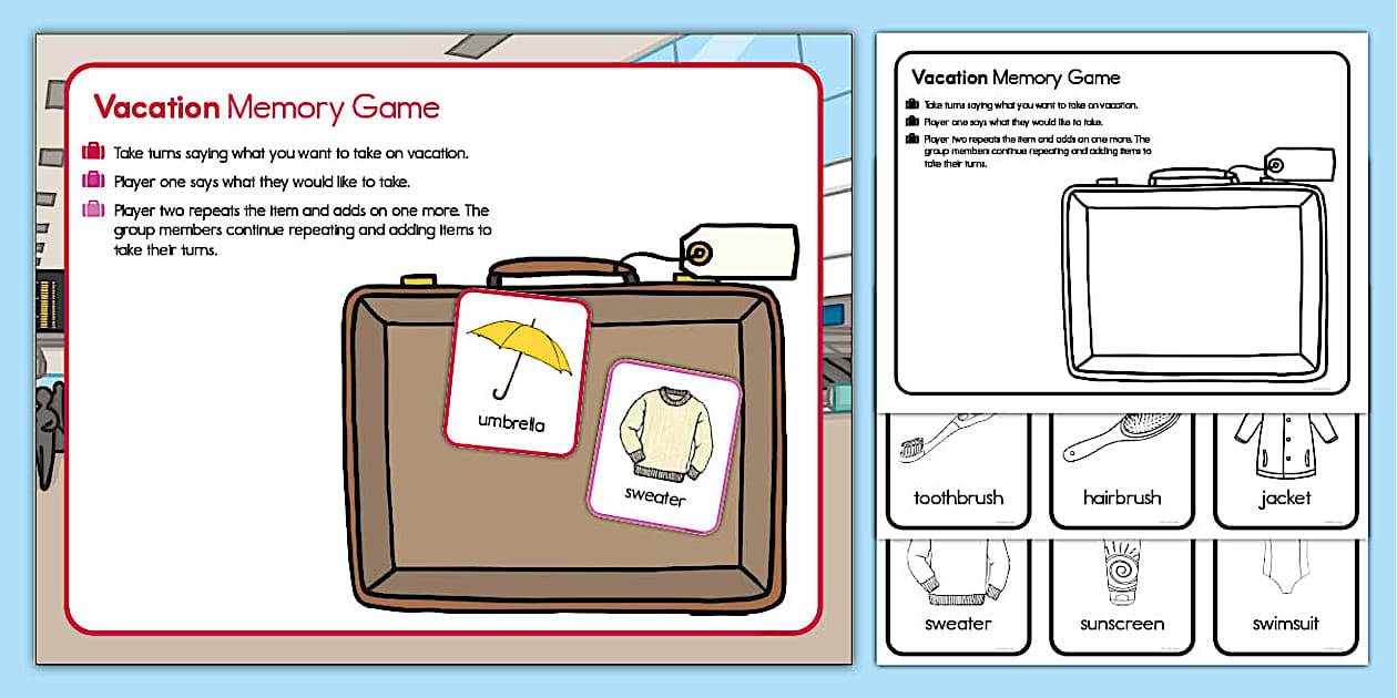 Vacation Memory Game (Teacher-Made) - Twinkl