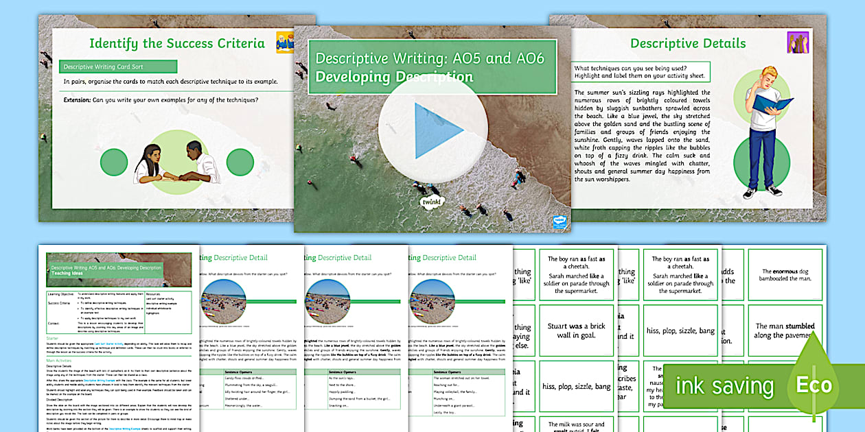 GCSE English Descriptive Writing Pack | Beyond - Twinkl