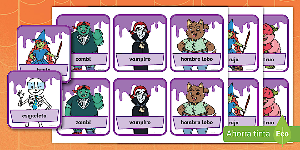 Memoria espeluznante de Halloween (teacher made) - Twinkl