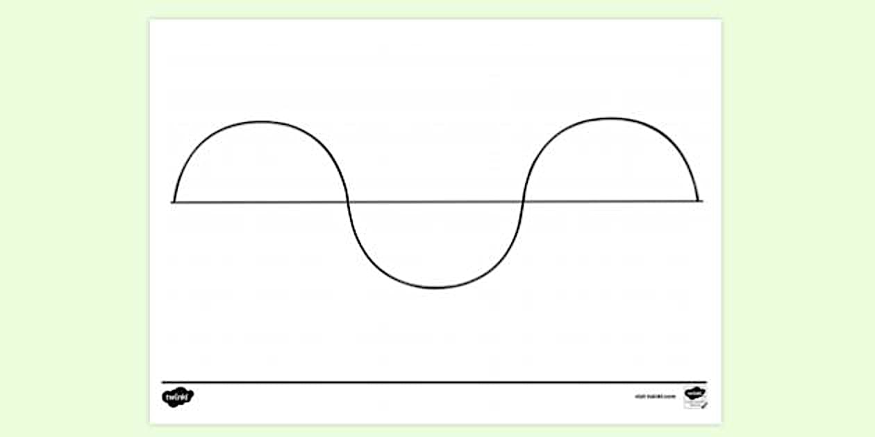 Low Pitch Sound Wave Colouring Sheet | Colouring Pages