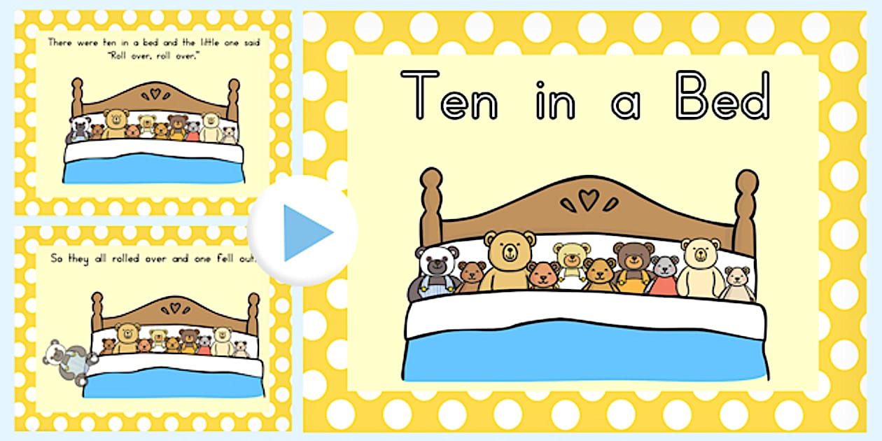 Ten In A Bed PowerPoint (teacher made) - Twinkl