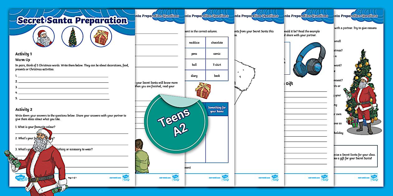 ESL Secret Santa Preparation Twinkl (teacher made) - Twinkl