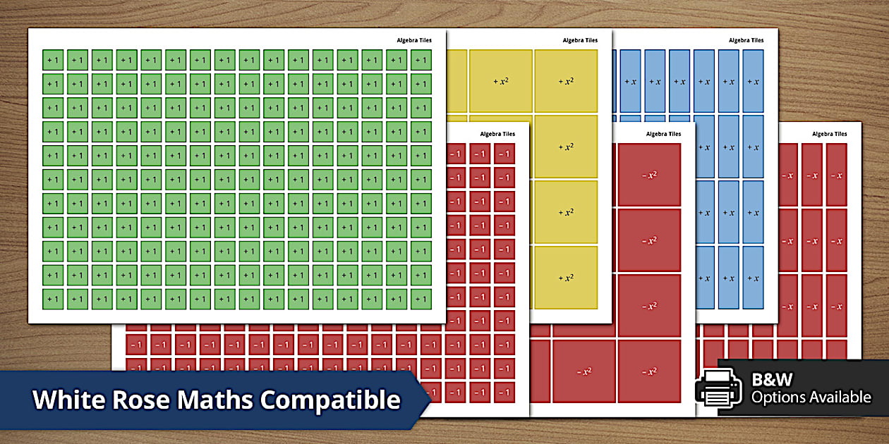 👉 Algebra Tiles (teacher made) - Twinkl