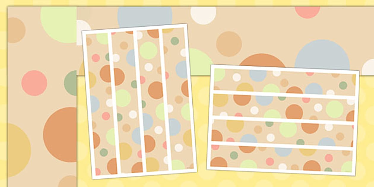 👉 Neutral Polka Dot Display Border (teacher made)