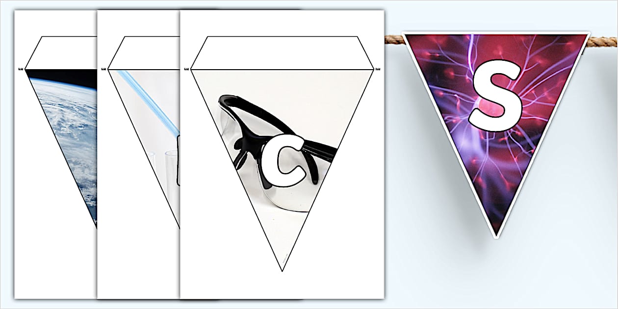 Science Photo Display Bunting - Twinkl - KS2 (teacher made)