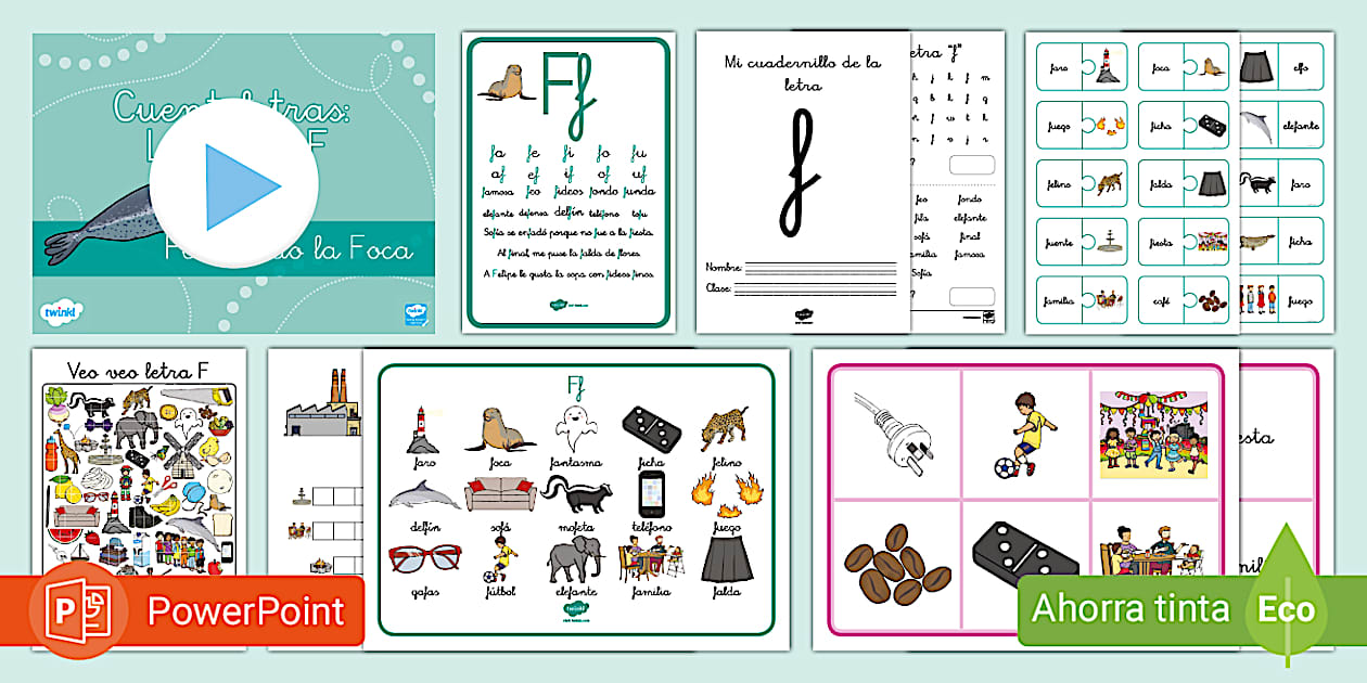 Pack cuentoletras: La letra F (Teacher-Made) - Twinkl