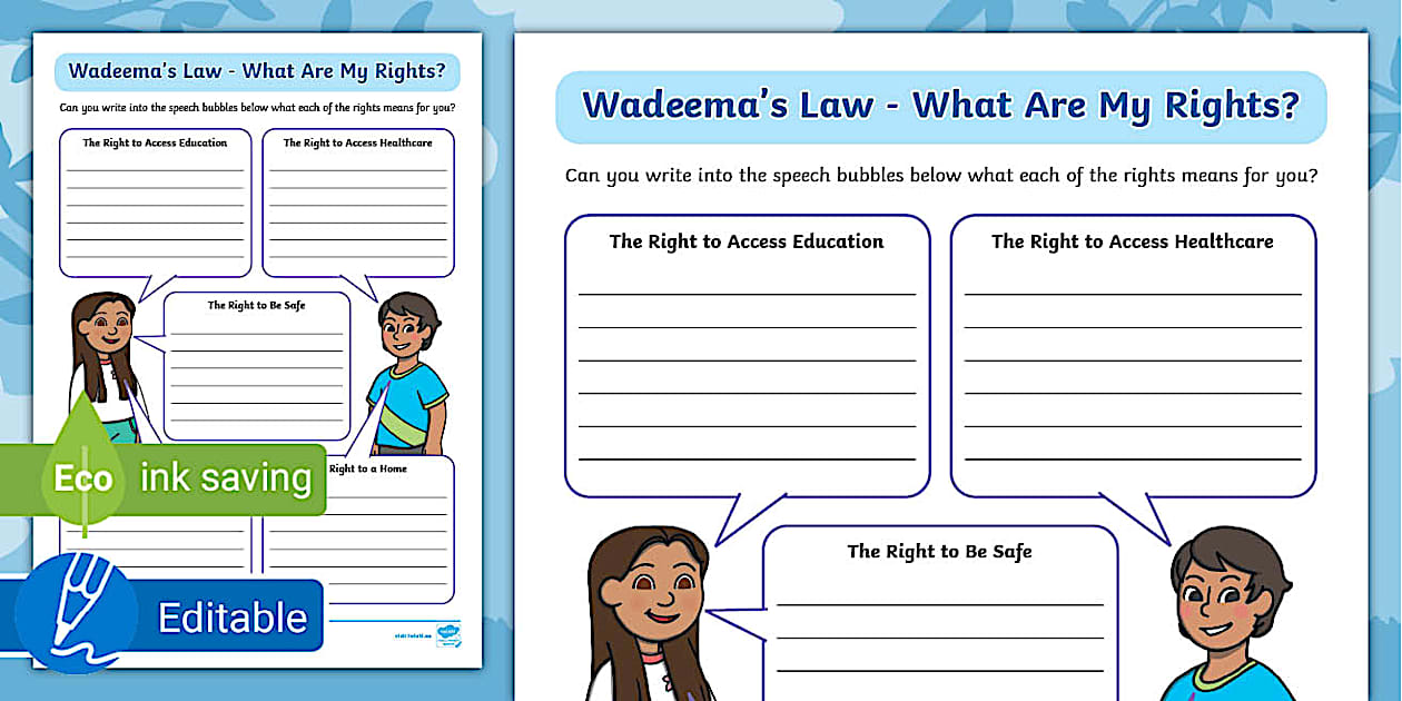 Emirati Children's Day Rights Writing Activity KS1 - Twinkl