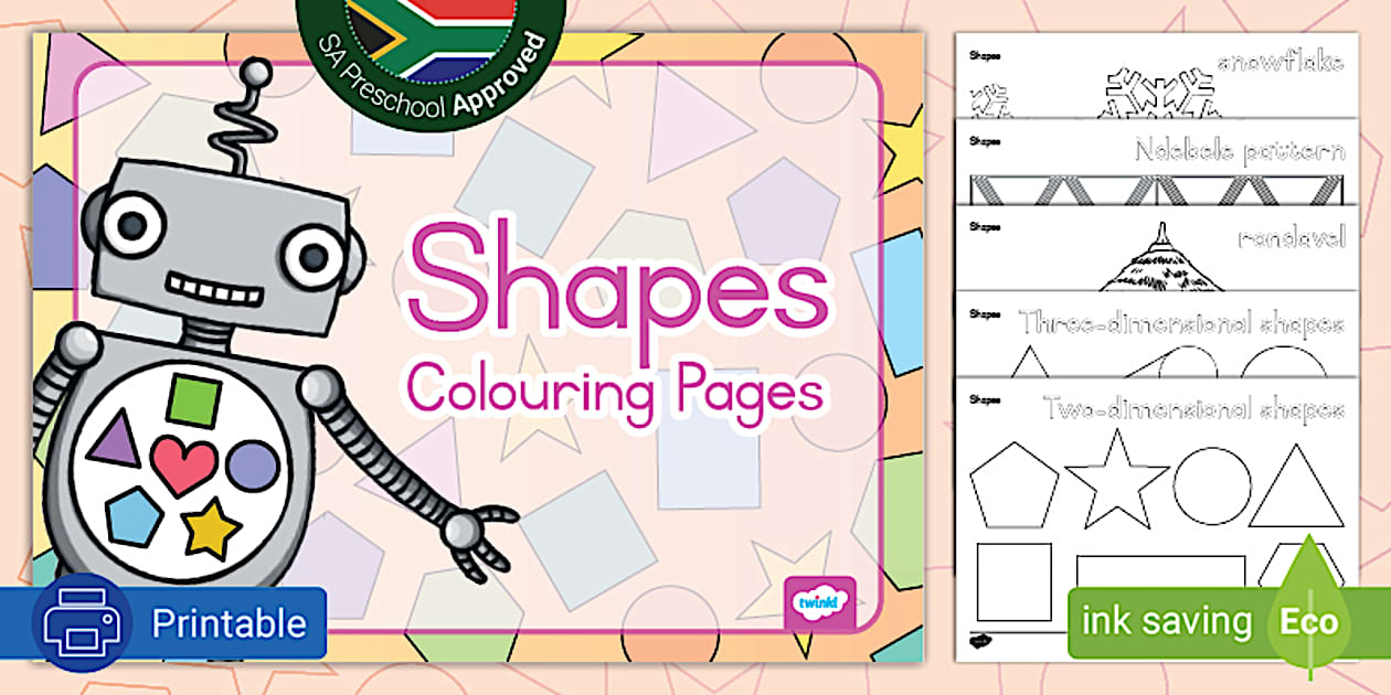 Shapes: Colouring Pages I Resource I Twinkl ZA - Twinkl