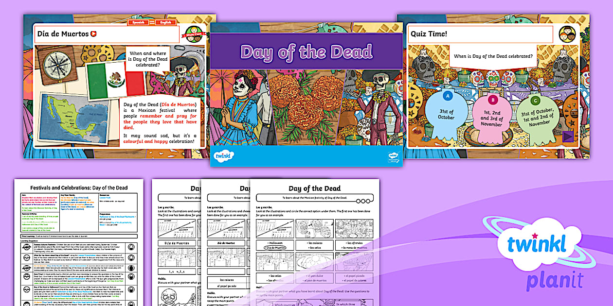 👉 Day of the Dead Lesson - Spanish: Festivals and Celebrations