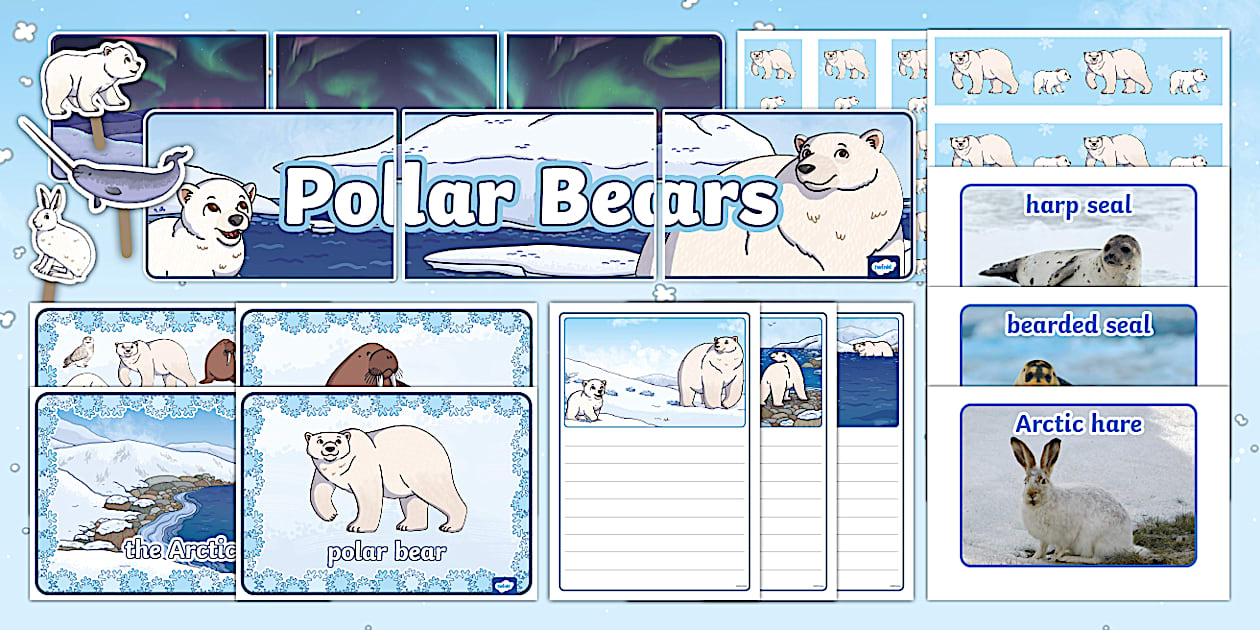 Polar Bears Classroom Display Pack - Polar Bear Decor