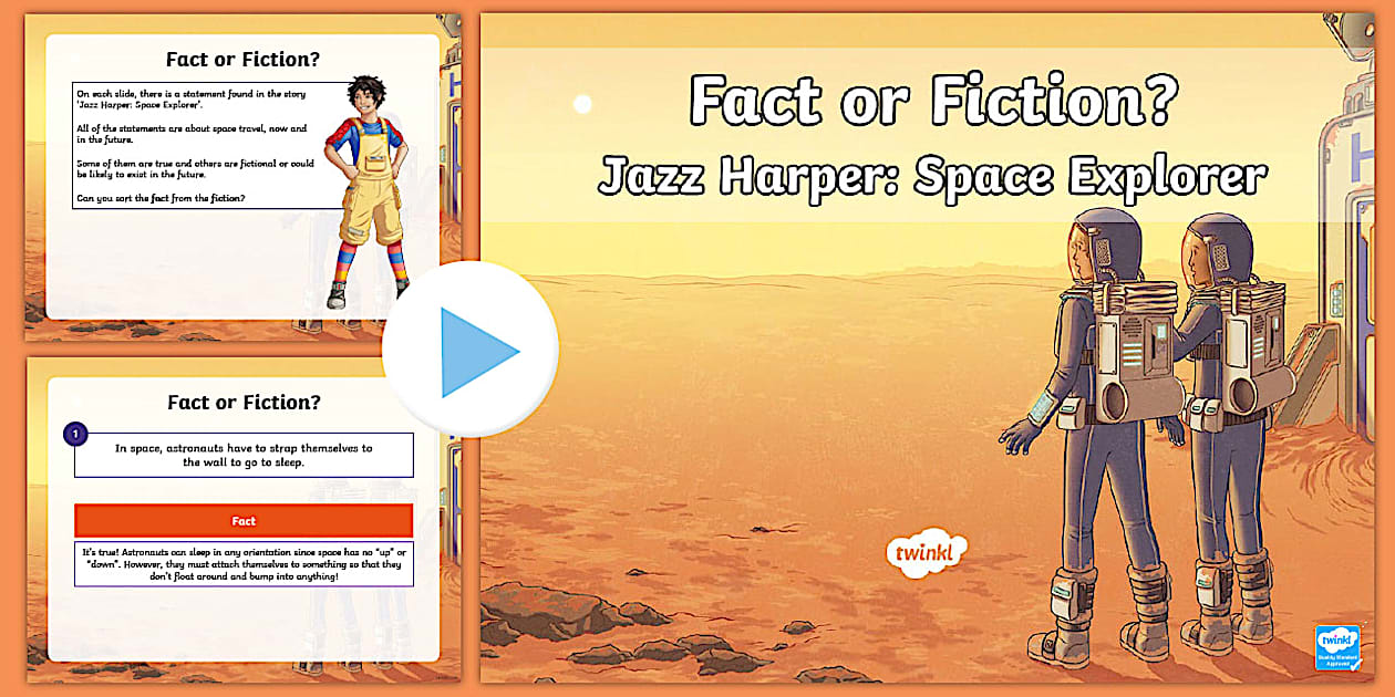 Space Explorer Fact or Fiction Questions PowerPoint - Twinkl