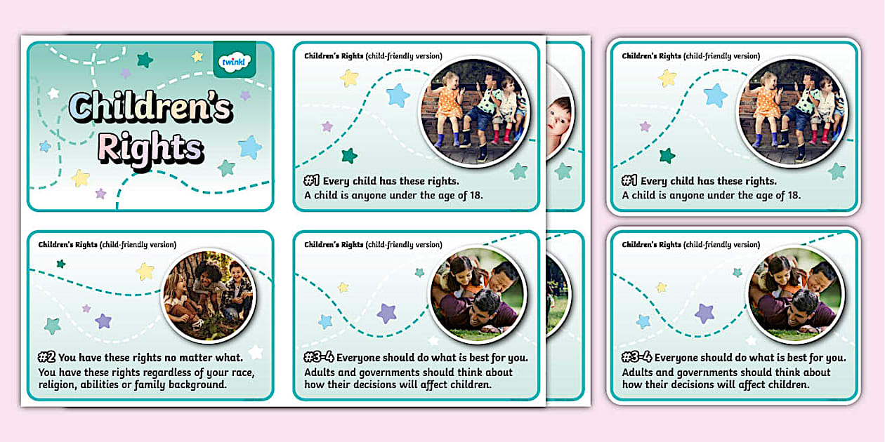 Children’s Rights Child-Friendly Fact Cards (teacher made)