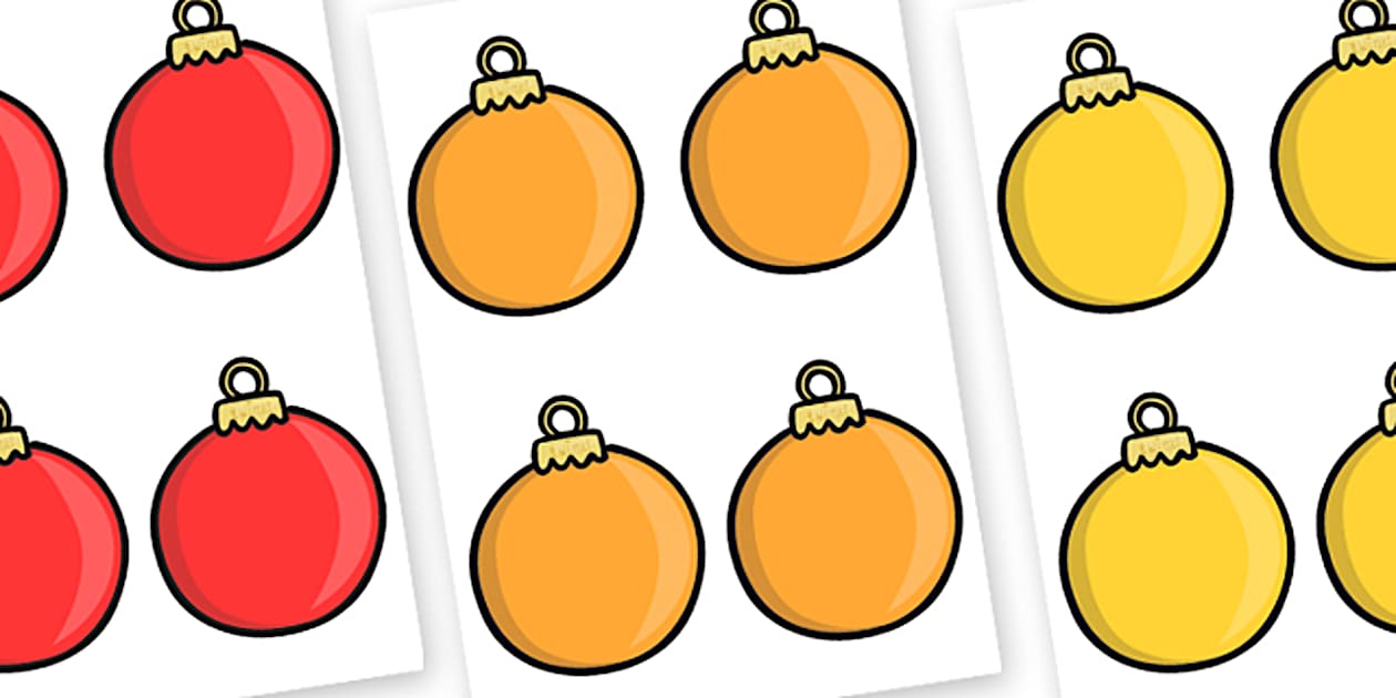Christmas Baubles | Editable | Australian Primary Resource