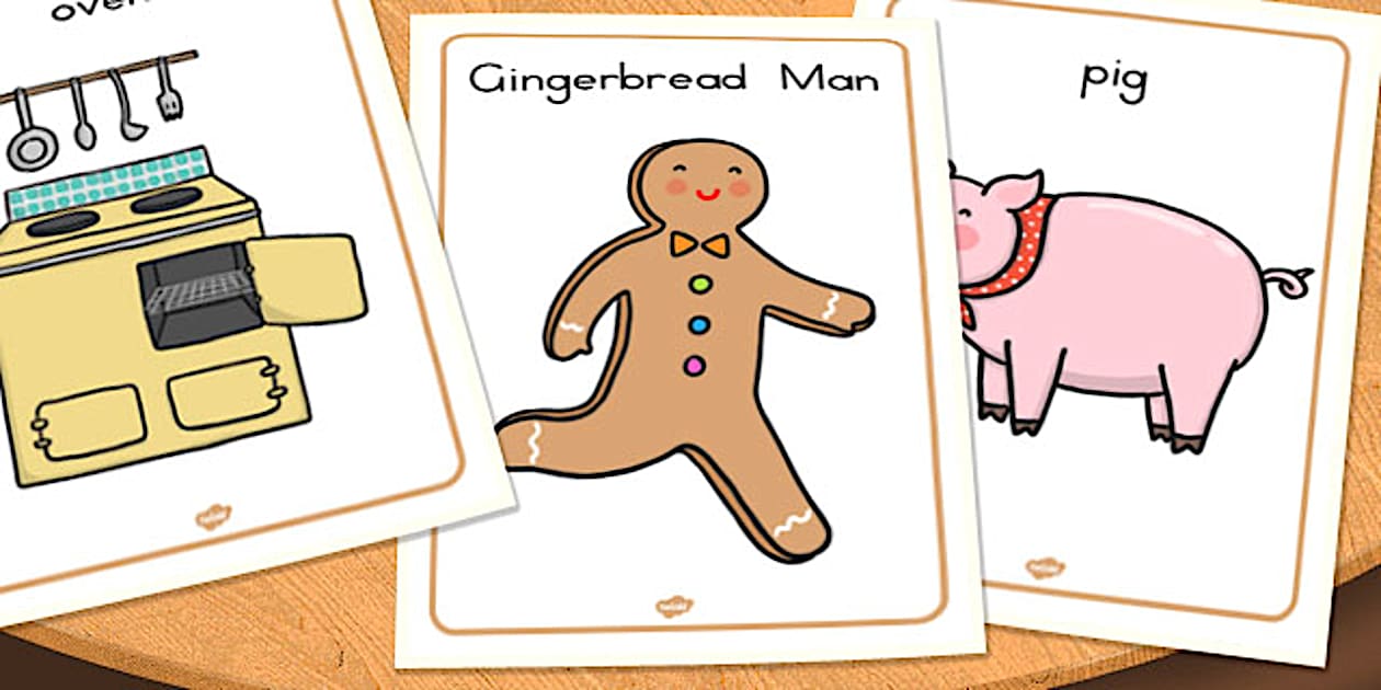 VIC The Gingerbread Man Display Posters - Twinkl