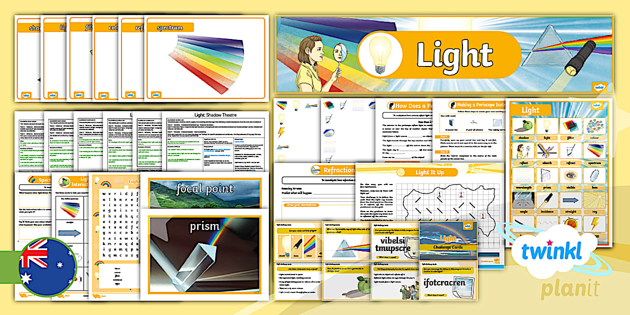 Year 5 Science Light Unit Pack (teacher made) - Twinkl