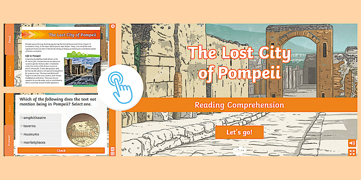 KS2 Pompeii Self-Marking Reading Comprehension – KS2 Resource