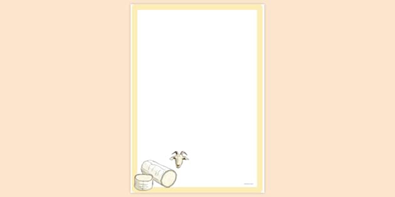 Goats Cheese Page Border | Page Borders | Twinkl - Twinkl