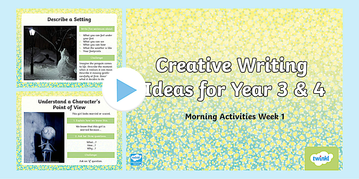 Creative Writing for Years 3/4 - Short Story Ideas - Twinkl