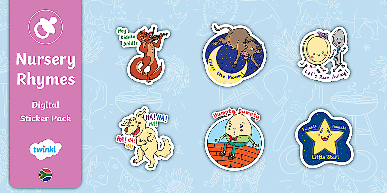 FREE! - Nursery Rhyme Week Digital Sticker Pack - Twinkl