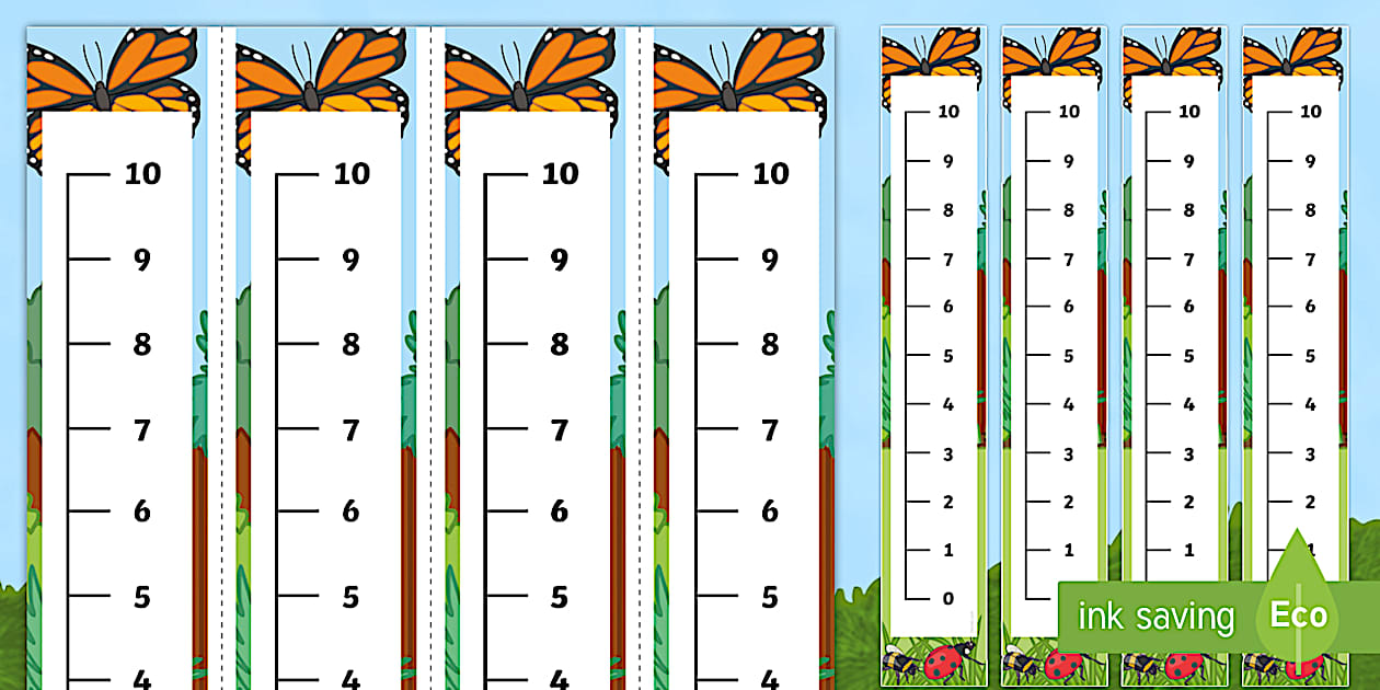 Minibeast-Themed 0-10 Vertical Number Line (teacher made)