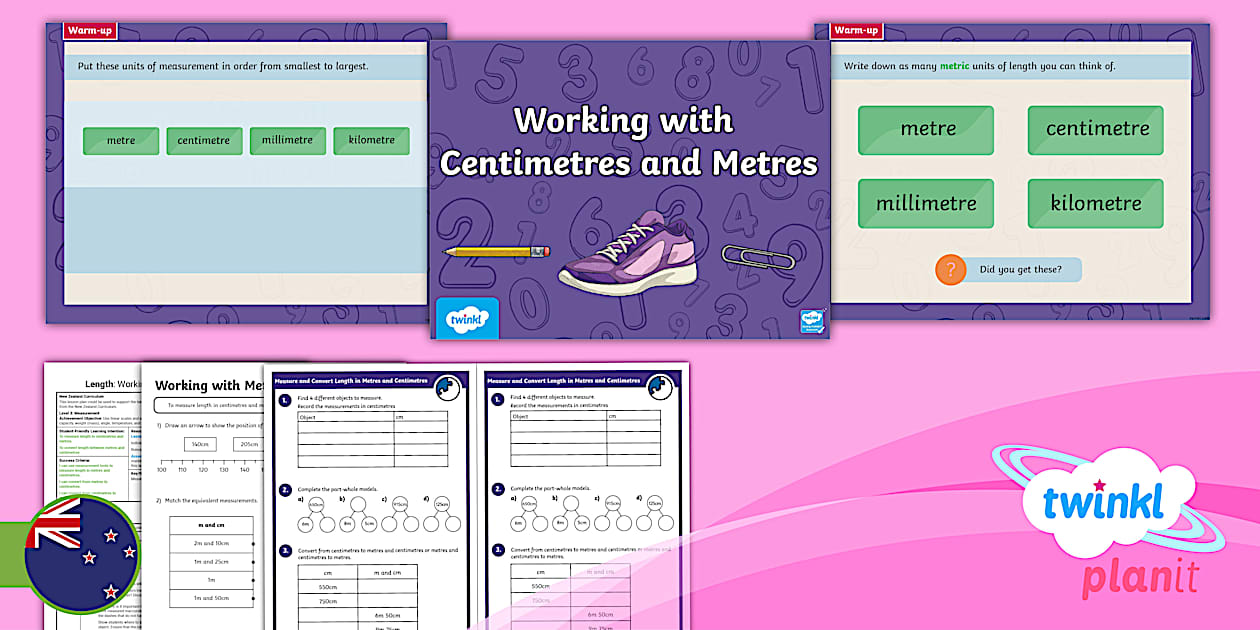 Level 3 Length: Measure and Convert Length in Metres and Centimetres ...