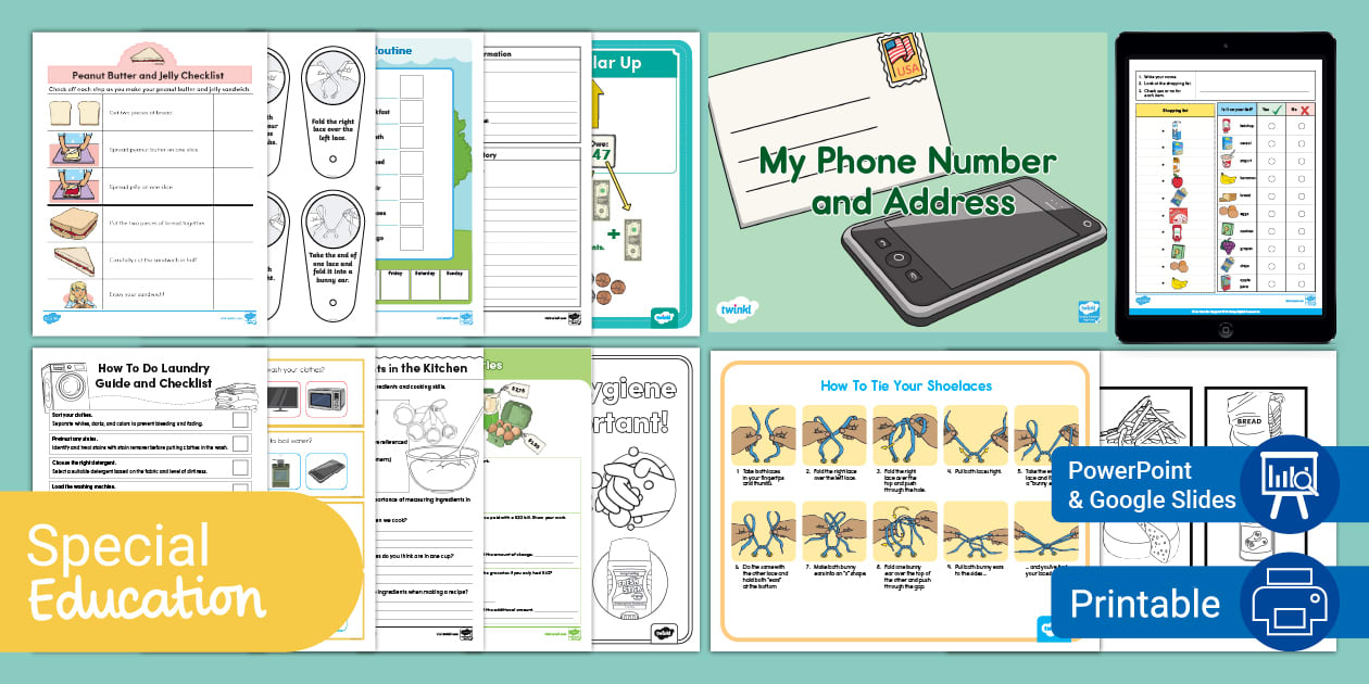 Life Skills for All Ages Pack for Special Education - Twinkl