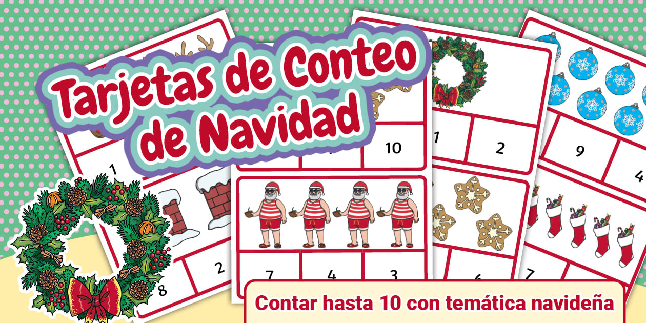 Tarjetas: Conteo de Navidad