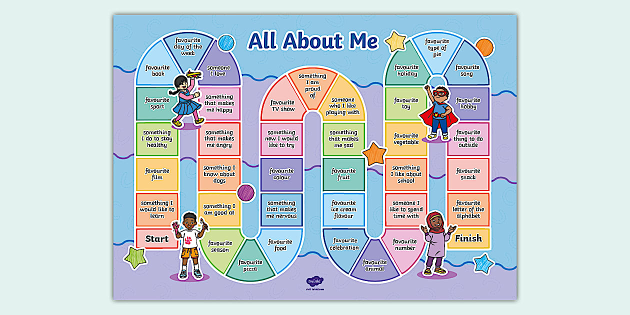 All About Me Board Game | Twinkl | EYFS (teacher made)