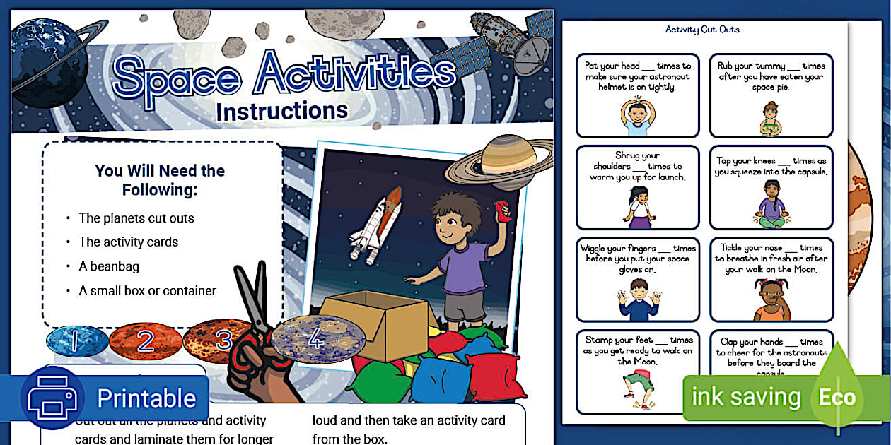 Space Activities: Instructions (teacher made) - Twinkl