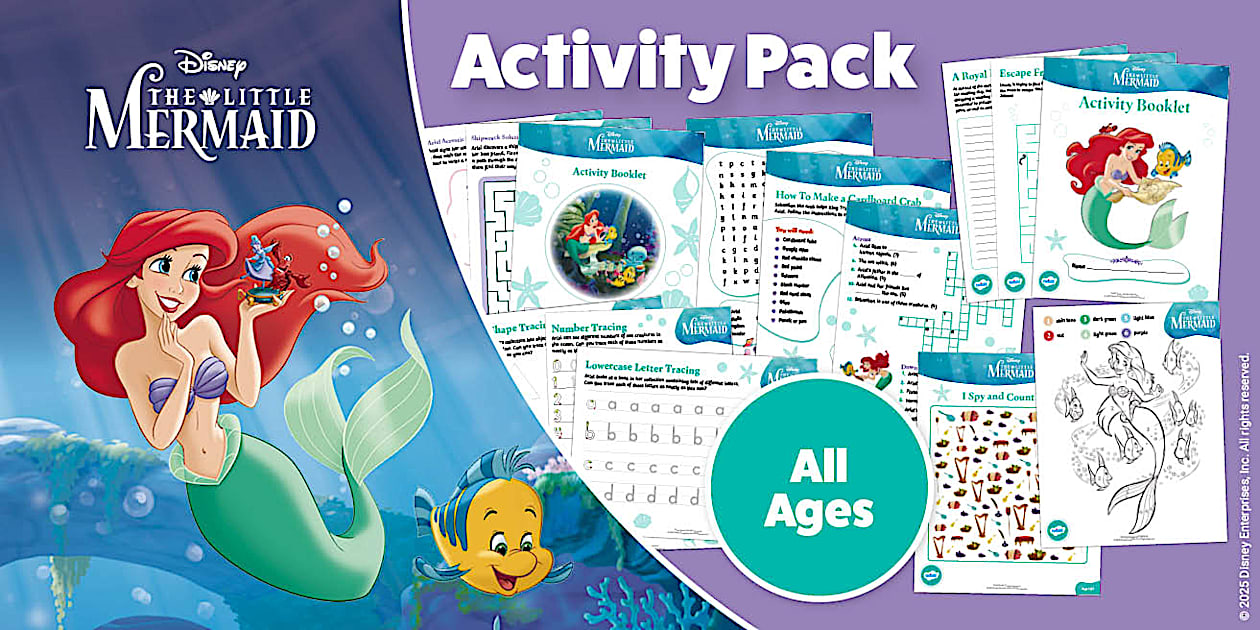 The Little Mermaid: Activity Pack for All Ages