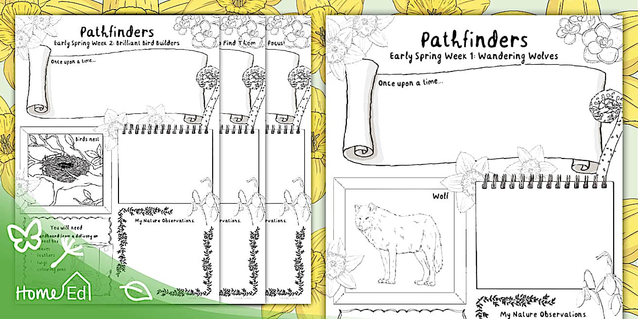Pathfinders Early Spring Live Lessons Resource Pack - Twinkl