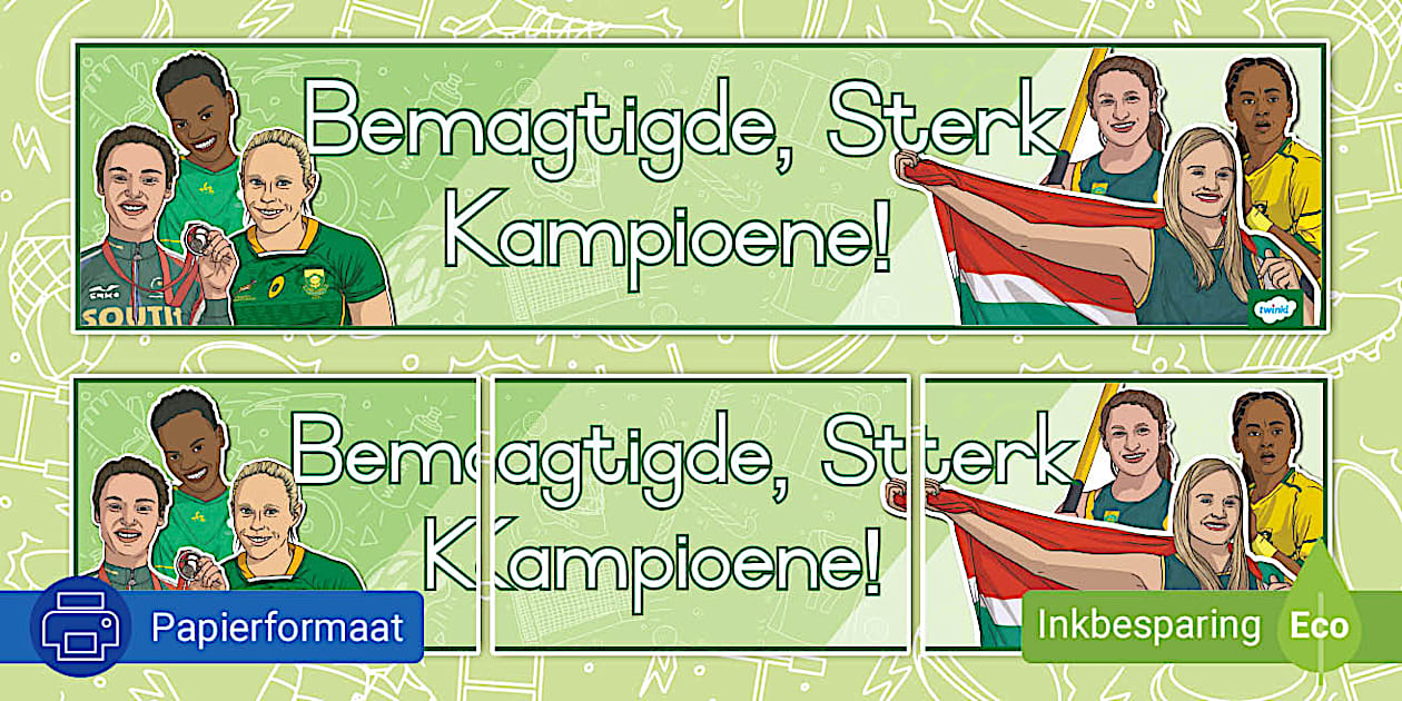 Inspirerende Vrouedag Banier (Hecho por educadores) - Twinkl