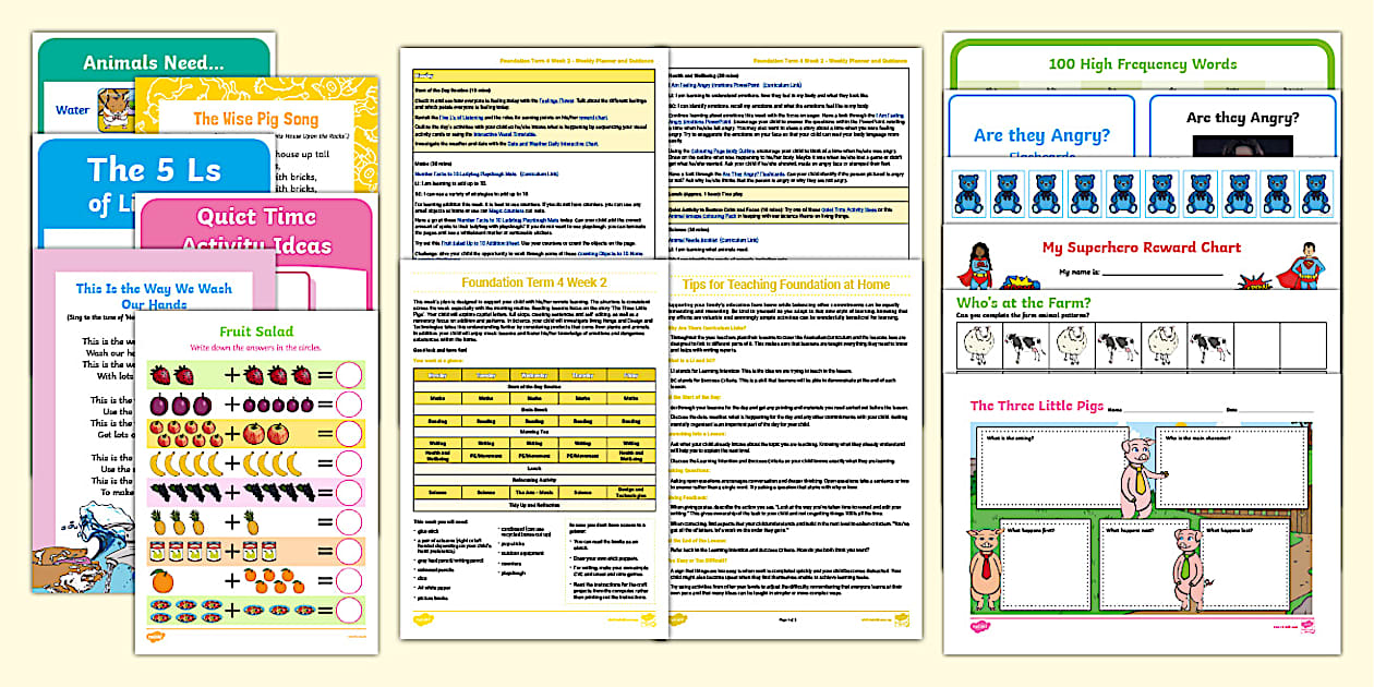 Foundation Term 4 Week 2 Remote Home Learning Pack - Twinkl