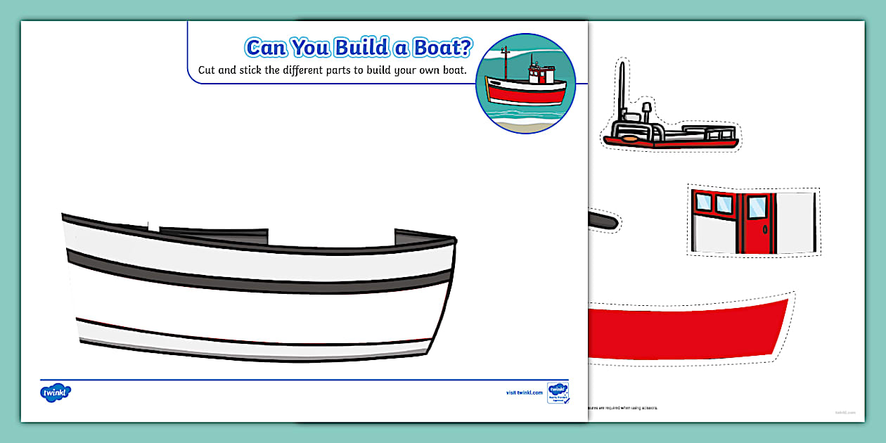 Can You Build a Boat? Cutting Skills Activity | Twinkl