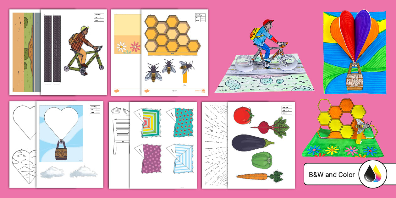 3D Summer Crafts Activity Pack (Teacher-Made) - Twinkl