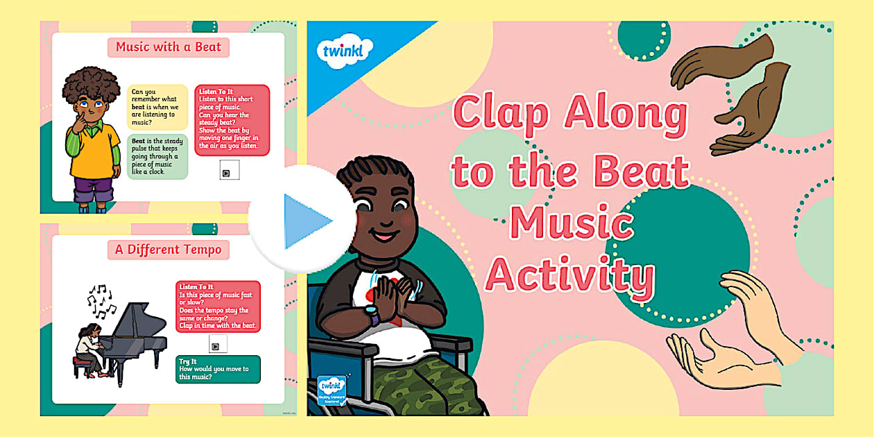 👉 KS1 Clap Along to the Beat Music Activity with Audio