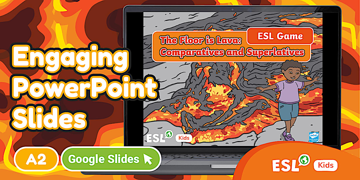 ESL Floor is Lava Game: Comparatives & Superlatives