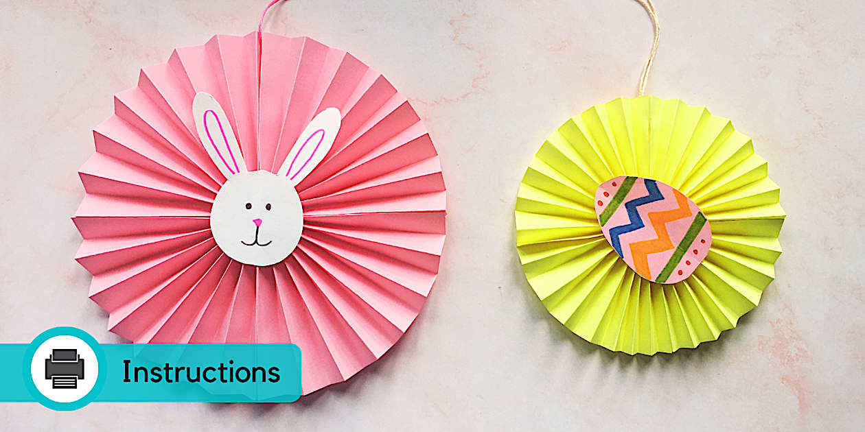 Construction Paper Easter Decoration Craft - Events - Twinkl