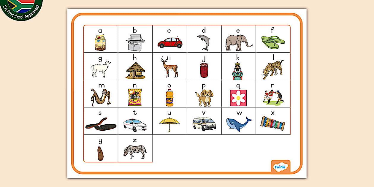 Preschool: Literacy - Alphabet Poster (Teacher-Made)