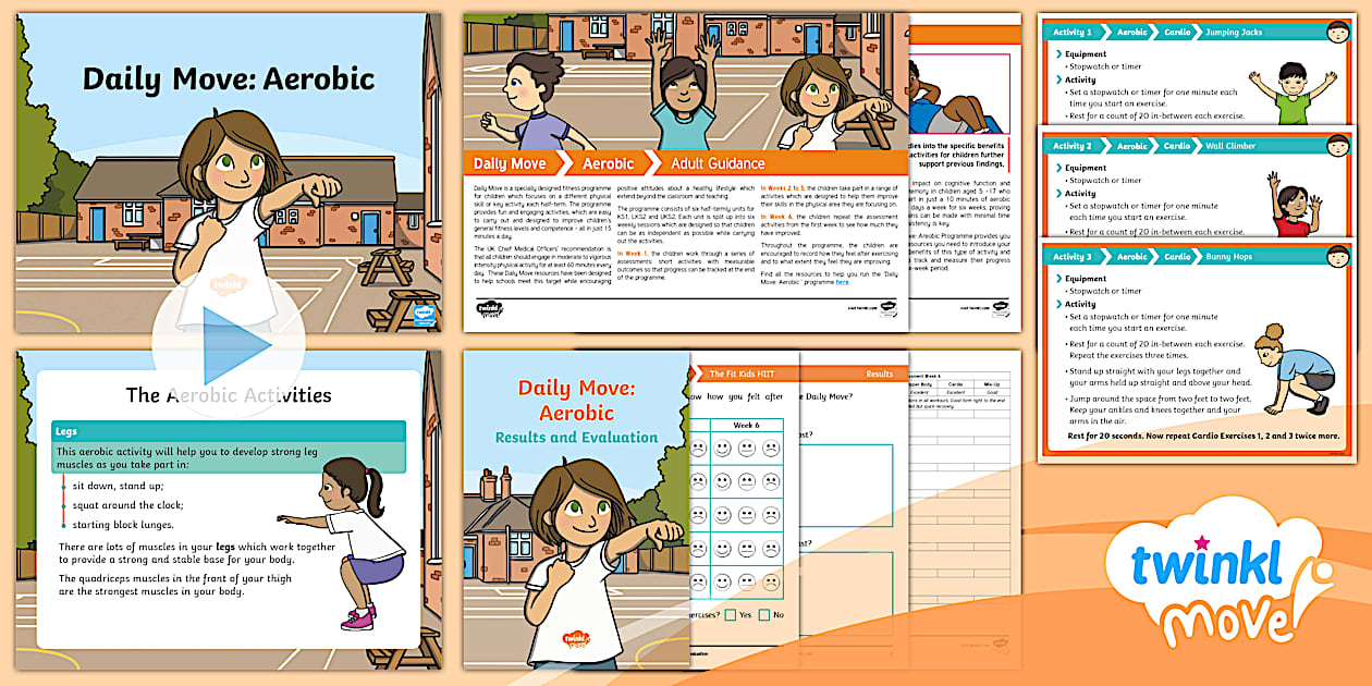 👉 Cardio Activities for PE - KS1 - Twinkl Move - Twinkl