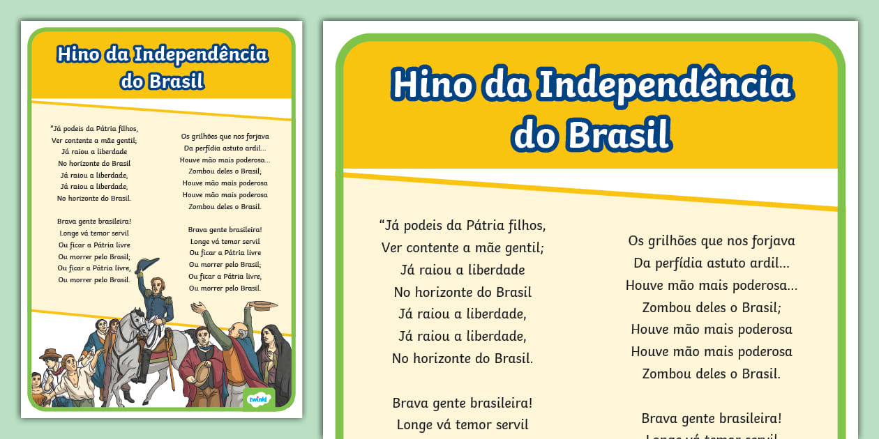 Pôster da Independência do Brasil
