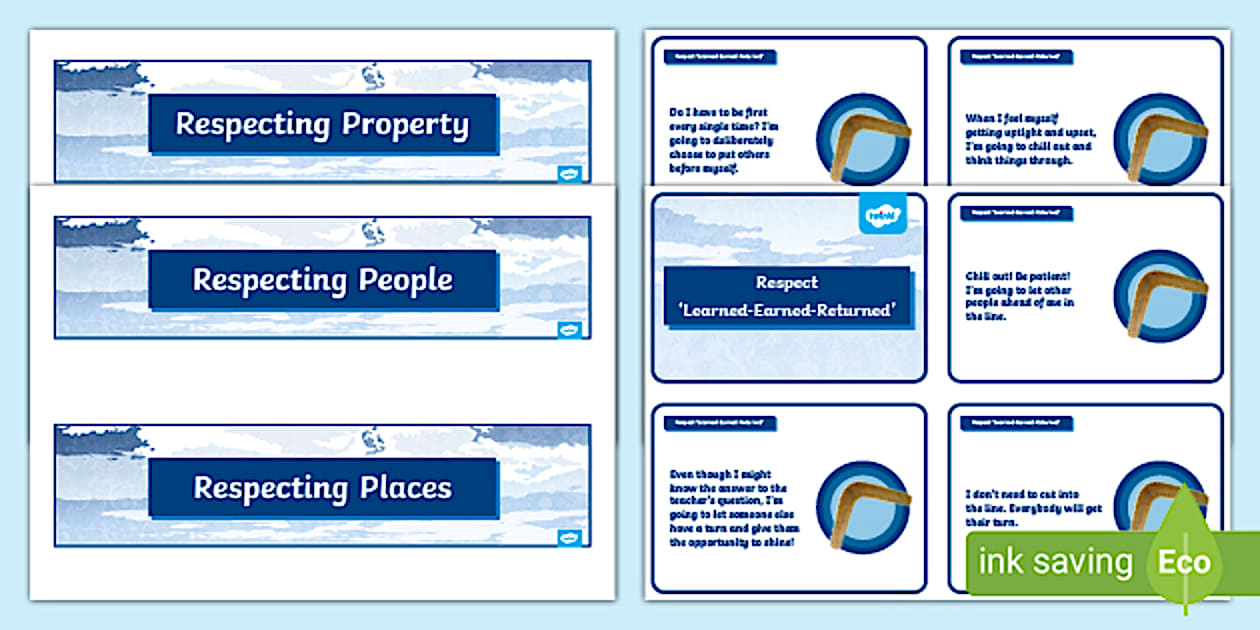 Respect 'Learned-Earned-Returned' Matching Activity - Twinkl