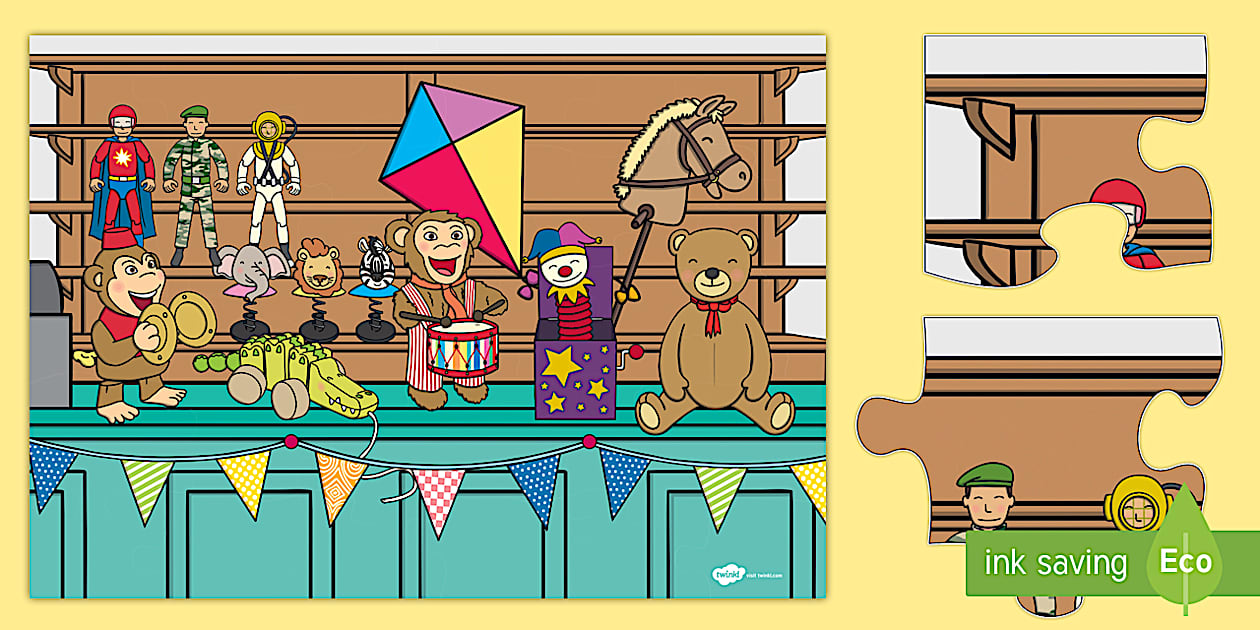 Large Toy Shop Jigsaw Puzzle (teacher made) - Twinkl